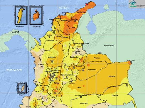 Mapa de radiación solar en Colombia - Energía Solar Colombia